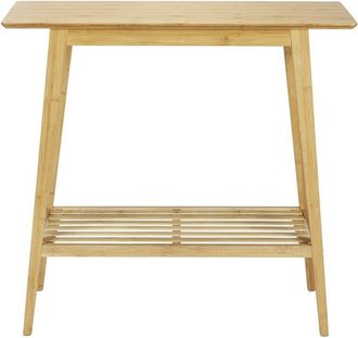 WENKO Console en bambou avec étagère, 80 x 76 x 30 cm, Kona Wenko