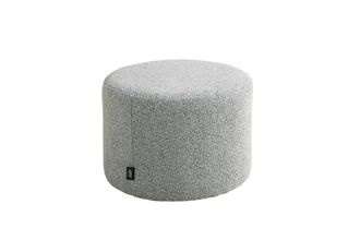 Sch&ouml;ner Wohnen Kollektion Hocker ALVIK/Boucl&eacute; Bezug und Gestell in grau/Rund/Kombinierbar mit Couchtisch MOLDE/Pouf/Sitzhocker/D 50, H 34 cm
