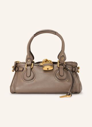 Chlo&eacute; Handtasche Paddington Mit Nieten grau