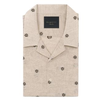 Bugatti Freizeithemd 1/2 Arm - - Shirts - Herren - Braun - M