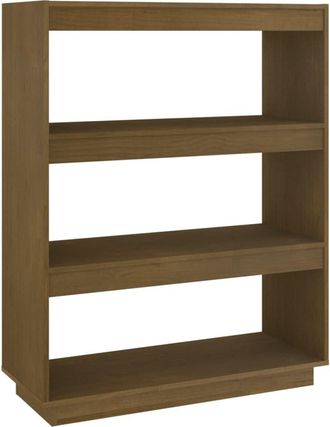 Generic Massivholz Kiefer B&uuml;cherregal, Regal, Standregal, Aktenregal, B&uuml;roregal, Raumtrenner Aufbewahrung f&uuml;r Wohnzimmer(Nat&uuml;rlich 40x35x71cm) (Honigbraun 17)