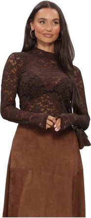 Rosemunde Delicia LsTurtleneck - - Tops - Damen - Braun - L