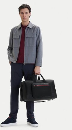 Tommy Hilfiger Tasche Th Foundation Duffle AM0AM14160 Schwarz