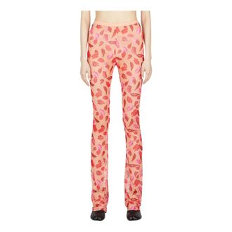 Marco Rambaldi Marco Rambaldi, Femme, Pantalons, Orange, Taille: 38 FR Lips Mesh Leggings