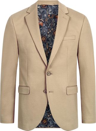 JEFF Herren JFEzra Sakko mit Stretch | Klassische Anzugjacke Herrenjackett Greige, 50