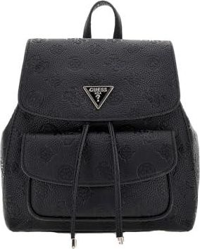 Guess sac &agrave; dos de loisirs Cresidia II Flap Backpack Black Logo noir