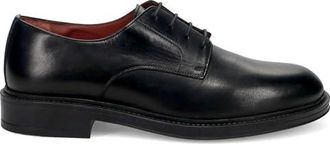 Sangiorgio Lacets Homme Derby Black en Cuir Noir - AD81 NILO Noir - Taille 40, Noir, 40 EU