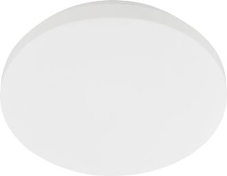 Eglo LED Deckenlampe Pogliola-E, flache Deckenleuchte, Lampe Decke Flur, Leuchte Schlafzimmer aus Metall und Kunststoff in Wei&szlig;, warmwei&szlig;, &Oslash; 22 cm