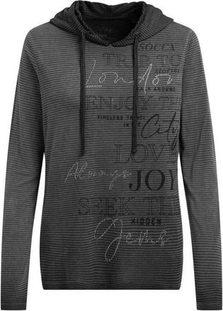 soccx Langarmshirt mit Glitzersteinchen