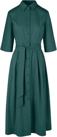 Bomboogie Femme, Robes, Vert, Taille: 40 FR Robe chemise &eacute;vas&eacute;e en satin