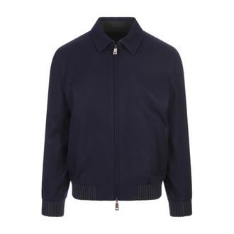 Kired Blaue Wollmischung Elasthan Pullover - - Jackets - Herren - Blau - L