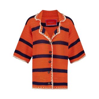 La DoubleJ SaltnVinegar Crochet Jacket - - Knitwear - Damen - Mehrfarbig - XS