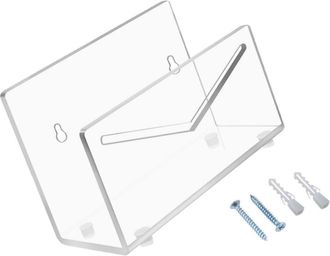 TOPBATHY Acryl Briefhalter Transparent Posthalter Schreibtisch Organizer Briefablage für Büro Zuhause Umschlag Aufbewahrung Tischorganizer Mailbox Desktop