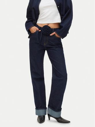 Vero Moda Jeans Vmallison Mr Straight Rosebelt Jns Si346 10339315 Dunkelblau Regular Fit