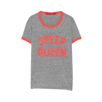 Mother Femme, Tops, Gris, Taille: 40 FR The Boxy Goodie Goodie Ringer - Speed Queen