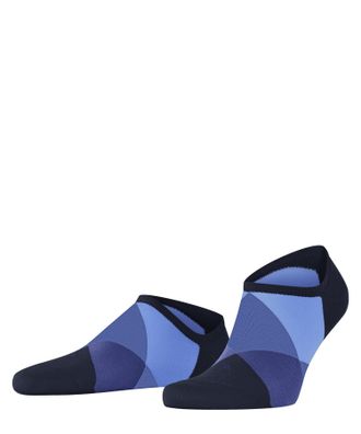 Burlington Herren Sneakersocken Clyde M Sn Baumwolle kurz gemustert 1 Paar, Blau Marine 6122, 40-46