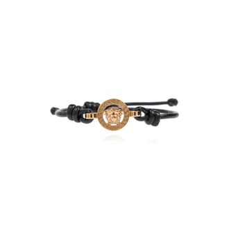Versace Homme, Accessoires, Noir, Taille: ONE Size Bracelet en cuir