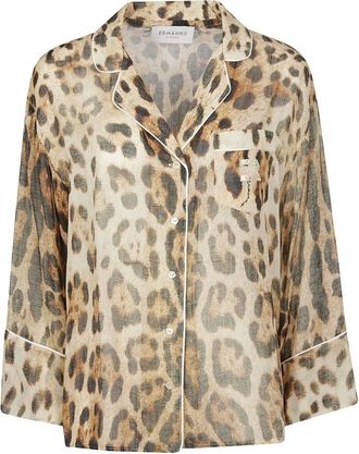 Ermanno Scervino Femme, Blouses et Chemises, Multicolore, Taille: 42 FR Camicia