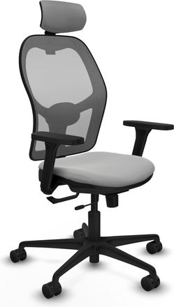 Piqueras y Crespo Super ergonomischer Chorquera Stuhl mit 3D-Armen, h&ouml;henverstellbarer Lendenwirbelst&uuml;tze und h&ouml;henverstellbarem Kopfteil, ausgestattet mit Syncro/Trasl