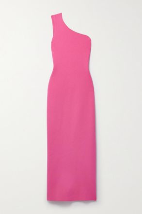 Adam Lippes Asymmetrisches Maxikleid Aus Recyceltem Strick - Pink