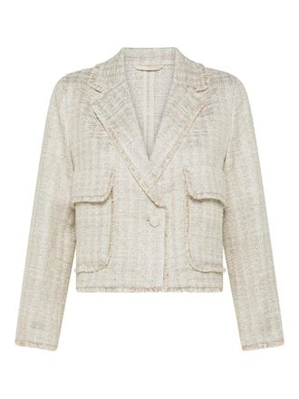Seventy blazer en tweed - Tons neutres