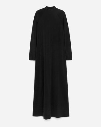 Arket Maxikleid Mit Stretch -Schwarz
