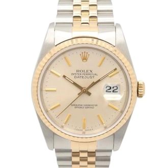 Rolex Montre Pre-owned Vintage Datejust 36mm (16233) - Homme - Pre-owned - Jaune - Taille: ONE Size