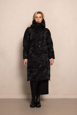 Zhrill Steppmantel ZHRILL 2 in 1 Mantel und Weste, Damen, Gr. XXL, schwarz, Web, Obermaterial: 53% Lyocell, 43% Baumwolle, 4% Elasthan, unifarben, regular fi