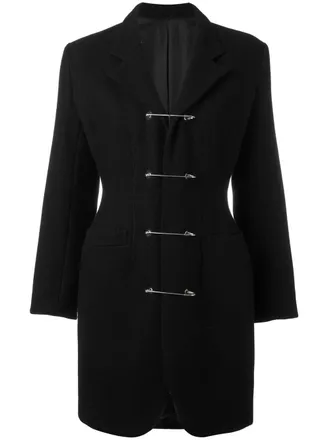 Jean Paul Gaultier manteau à épingles à nourrice - Noir