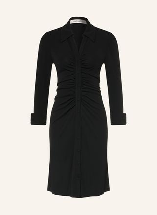 Diane Von F&uuml;rstenberg Diane Von Furstenberg Hemdblusenkleid Sheska Aus Jersey Mit 3/4-Arm schwarz