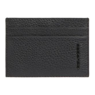 Piquadro Schmale Leder-Kartenh&uuml;lle mit RFID-Schutz - - Accessories - Herren - Schwarzk - ONE SIZE