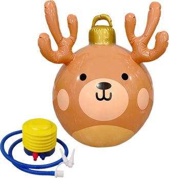 Generic Aufblasbare Weihnachtsschmuck - Riesige Elchen Wasserdichtes Design, Winterferien Dekorationen, Party-Accessoires im Freien, Fensterdekoration Patio H