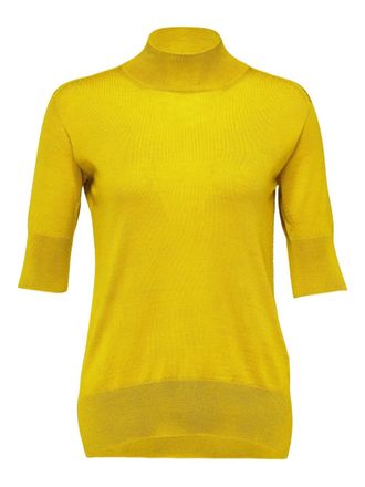 Jil Sander Pullover mit kurzen &Auml;rmeln - Gelb