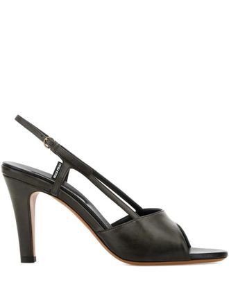 Miu Miu sandales en cuir 90 mm - Noir