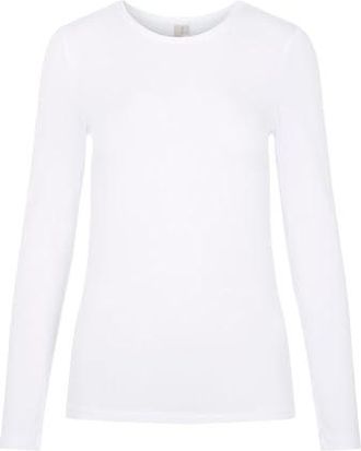 Pieces Pcsirene Ls Tee Noos, T-Shirt À Manches Longues Femme, Blanc (Bright White), 34 (Taille Fabricant: X-Small)