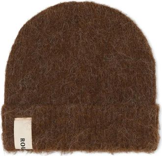 Rough. bonnet FUZZY à patch logo - Marron