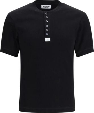 Magliano Homme, Tops, Noir, Taille: L Henley T-shirt