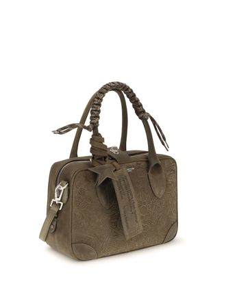 Golden Goose Vita Calfskin Leather Shoulder Bag - Green