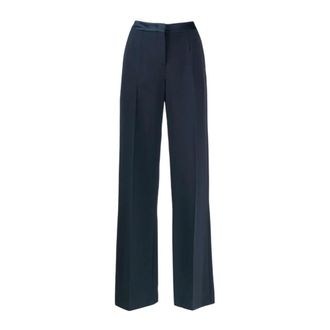 Ermanno Scervino High Waist Wide Hosen - - Trousers - Damen - Blau - S