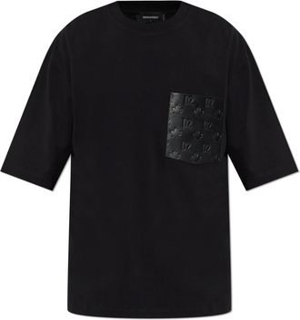 Dsquared2 Homme, Tops, Noir, Taille: XL T-shirt avec poche