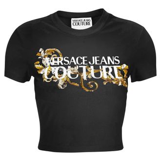 Versace Jeans Couture T-Shirts und Poloshirts - - Tops - Damen - Schwarzk - L