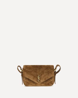 Saint Laurent Small LouLou matelass&eacute; suede Shoulder Bag Female UNI