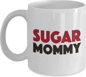 IUBBKI Sugar Mommy Funny Neuheit Geschenk Tasse wei&szlig; 11oz