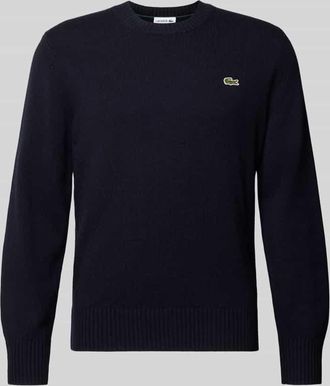 Lacoste Regular Fit Pullover aus reiner Wolle