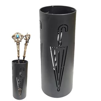 Generic Regenschirmständer aus Metall, wasserdicht, Regenschirm-Organizer, elegant, freistehend, für den Innen- und Außenbereich zur einfachen Aufbewahrung