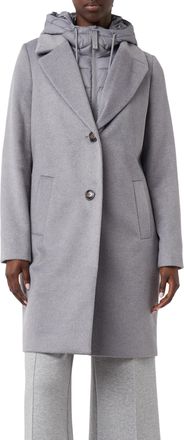 Comma Mantel mit abnehmbarem Stepp-Einsatz