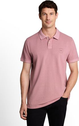 Tom Tailor Poloshirt TOM TAILOR, Herren, Gr. 3XL, rosa (dusty rose), Piqu&eacute;, Obermaterial: 100% Baumwolle, unifarben, normal h&uuml;ftbedeckend, Rundhals, abgesteppte 