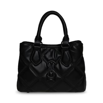 Steve Madden Damen Mickey Quilted Satchel Micky Gesteppte Umh&auml;ngetasche, Schwarz