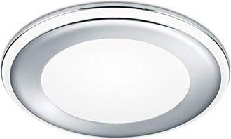 Trio Leuchten LED Einbauleuchten Aura 652410106, Kunststoff chromfarbig, inkl. 10 Watt LED, Chrom