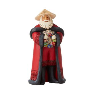 Enesco Jim Shore Heartwood Creek Christmas Around The World Filipinische Weihnachtsmann-Figur, 17,8 cm, Mehrfarbig